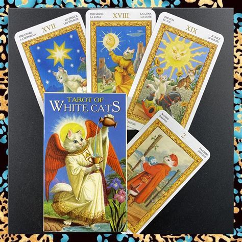 Tarot Of White Cats Size 103x6cm 78 Sheets Tarot Cards Deck