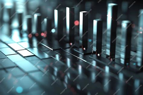 Premium Photo Bar Chart Graph With Bars Sinking Lower And Lower