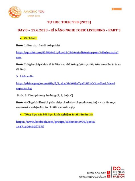 Tự Học Toeic 2023 Toeic Listening Part 3 Pdf