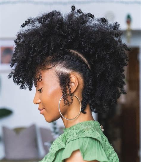 Natural Hair Afro Mohawk