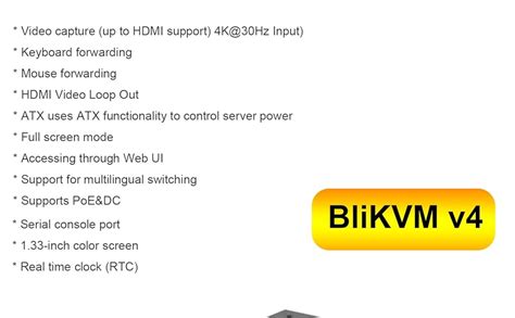 Amazon Com Viprh BliKVM V4 IPKVM Device Allwinner KVM Over IP Access With PoE And 4K HDMI Loop