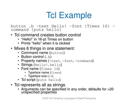 Ppt Understanding Scripting Languages For Rapid Prototyping