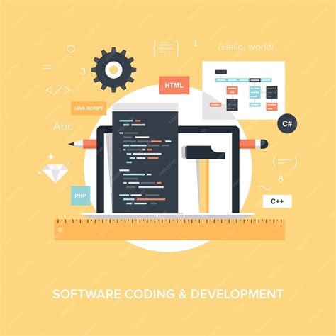 premium vector program coding