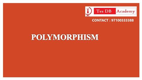 Polymorphism Difference Between Method Overloading And Method