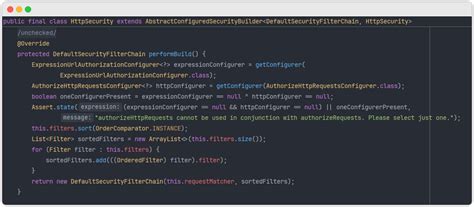 Spring boot Security HttpSecurity 를 위한 Type 들