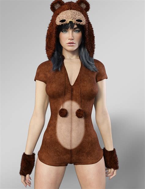 X Fashion Animal Print Costume For Genesis 9 Daz 3d