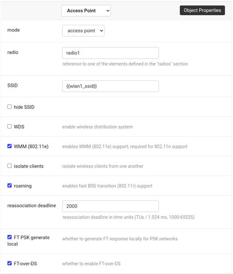 how to set up wifi access point ssids openwisp dev documentation