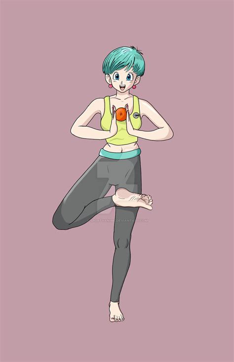 Yoga With Bulma By Sportyanime On Deviantart