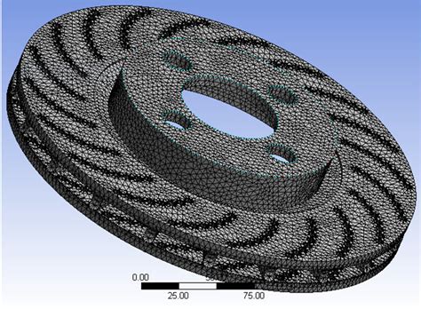 Finite Element Model Of The Ventilated Brake Disc Download Scientific