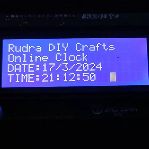how to make an online clock with nodemcu and lcd display