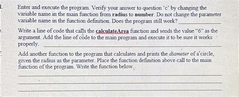 Solved Enter And Execute The Program Verify Your Answer To
