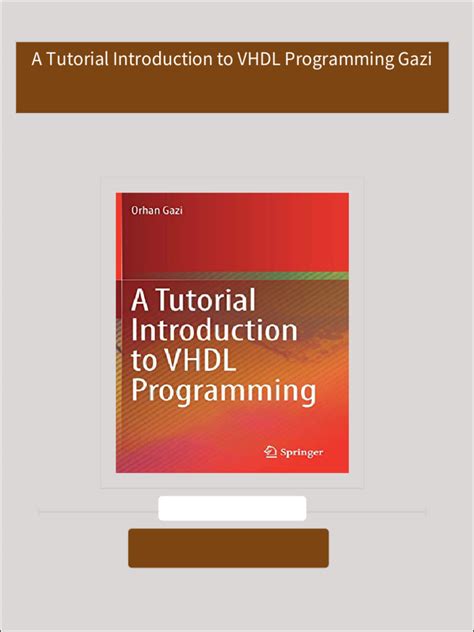 complete download a tutorial introduction to vhdl programming gazi pdf