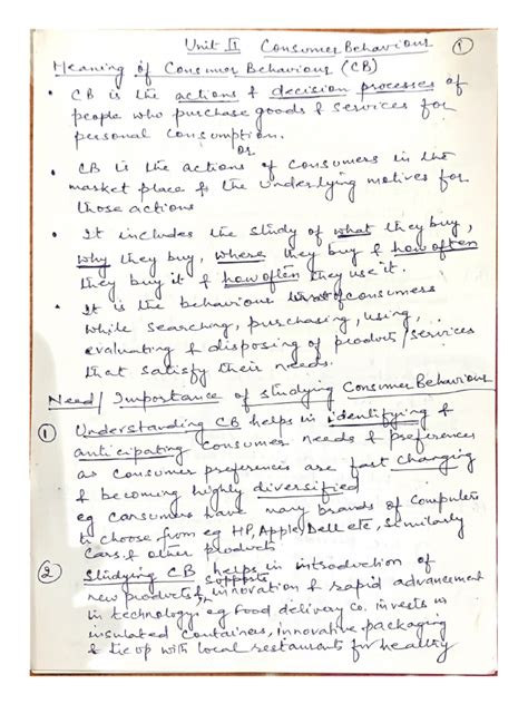 Consumer Behaviour Unit 2 Pdf