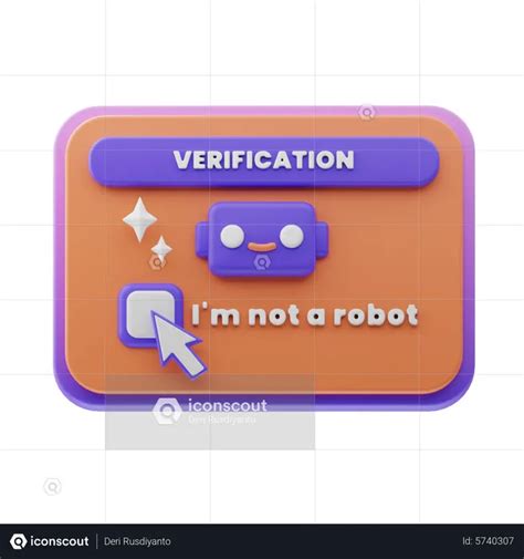 Robot Verification 3d Icon Download In Png Obj Or Blend Format