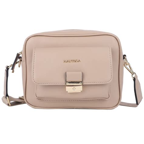 Bolsa Estilo Crossbody Marca Náutica Color Nude Modelo A10085