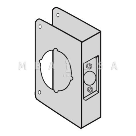 Don Jo Wrap Around Plate 22 Gauge Stainless Steel 4 12 By 4 12 2