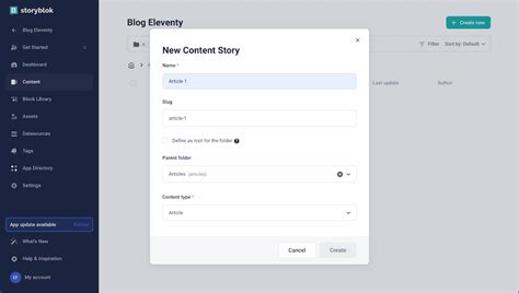 create a blog with eleventy and storyblok