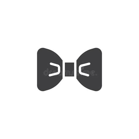 Icono Del Vector De La Corbata De Lazo Ilustración del Vector