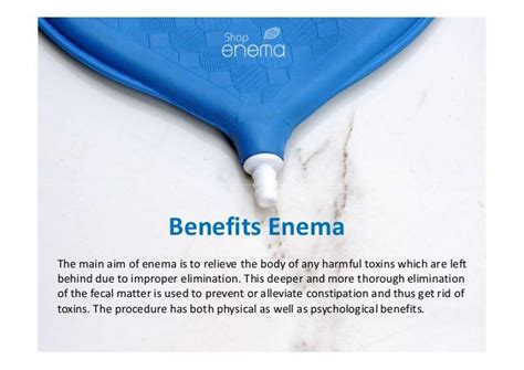 Enema Equipment And Supplies