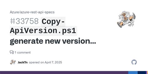 `copy Apiversionps1` Generate New Version With Prettier Error · Issue 33758 · Azureazure Rest