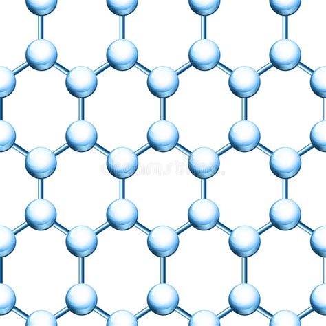 Abstract Molecular Structure Seamless Vector Pattern Stock Vector