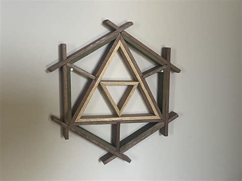 All Art Oc I Made This Triforce Emblem In A Japanese Woodworking