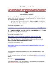 Graded Discussion Week 1 Doc Graded Discussion Week 1 Please Note