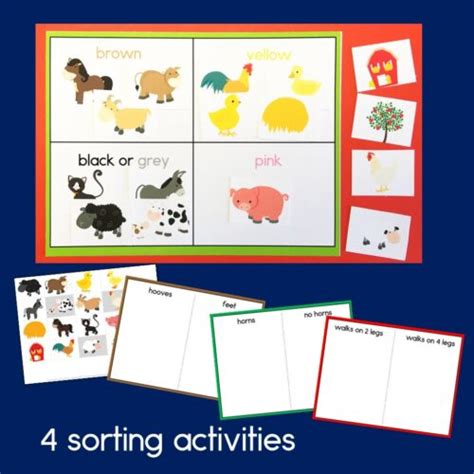 farm math with sorting graphing and venn diagram classful