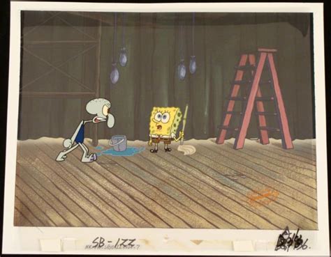 Background Cel Original Animation Spongebob Backstage