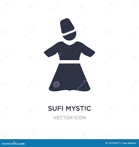 Sufi Mystic Icon On White Background Simple Element Illustration From Religion Concept Stock