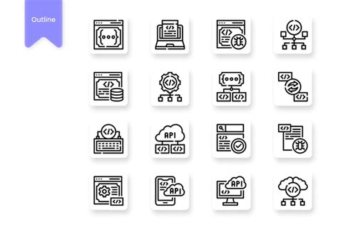 coding and programming icon pack icons ft programming and computer envato