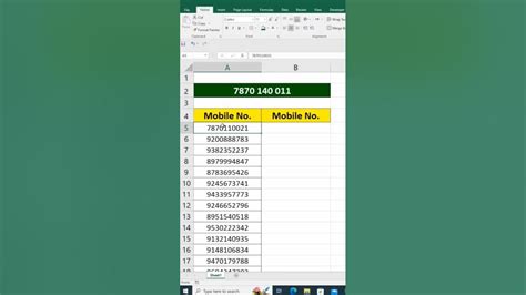 🔥format Mobile Number In Excel Advance Excel Exceltips Conditionalformatting Youtube