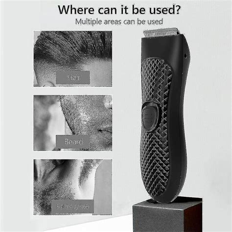 Mens Pubic Balls Groin Hair Trimmer Electric Groin Body Hair Shaver For