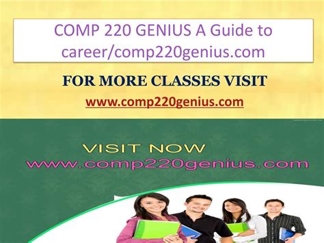 Ppt Comp Genius A Guide To Career Comp Genius Powerpoint