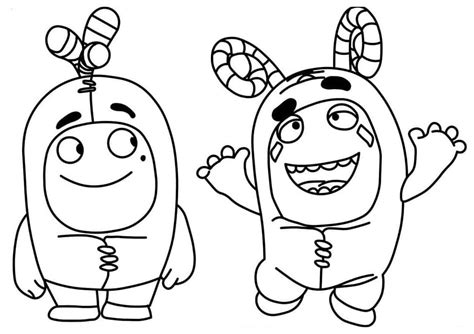 Oddbods Mewarnai Kolorowanki Druku Dibujos Bods Raskrasil Bookshelves