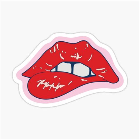 Sexy Lips Sticker Sticker By Keillo Redbubble