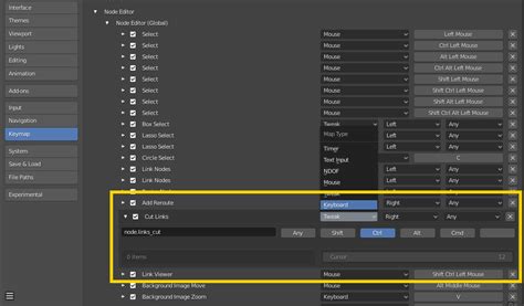Workflow How To Re Map The Shortcut To Remove A Node Connection