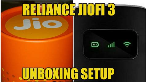 Reliance Jiofi 3 Unboxing Review Setup And Speedtest In Hindi YouTube