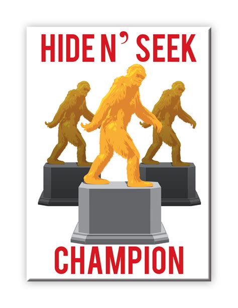 Bigfoot Trophy Flat Magnet 2 5″ X 3 5″ Nmr