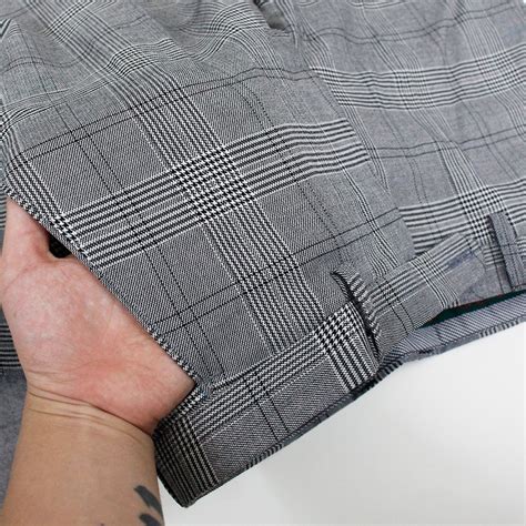 Quần âu Nam Kẻ Sọc Karo Chất Vải Cotton Cao Cấp Chuẩn Thiết Kế Hàn