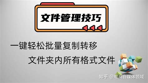 超好用的文件管理工具：一键式批量复制转移文件夹内所有格式文件 知乎