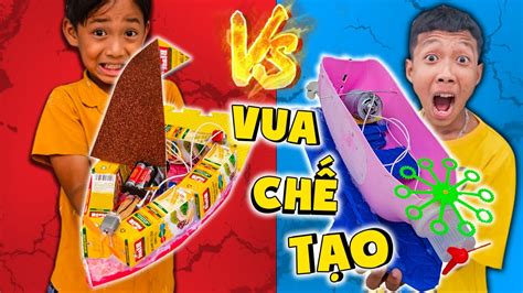 Thái Chuối Thử Thách Đua Thuyền Tự Chế Trên Song Vua Chế Tạo Youtube
