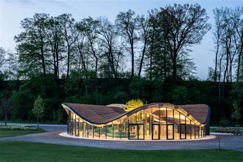 University Of Stuttgart Uses Self Shaping Timber And Woven Flax For Tower And Pavilion