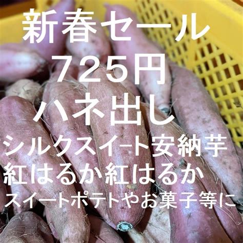 725円・新春セール・ハネ出し・シルクスイート・安納芋・紅はるか・紅あずま 1新品送料無料のヤフオク落札情報