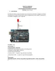 PRACTICA ARDUINO Pdf PRACTICA ARDUINO AUTOMATISMOS II UNIVERSIDAD POLITECNICA SALESIANA