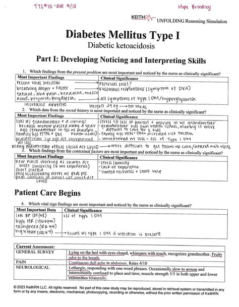 Dka Peds Case Study Nrsg 1720 Studocu