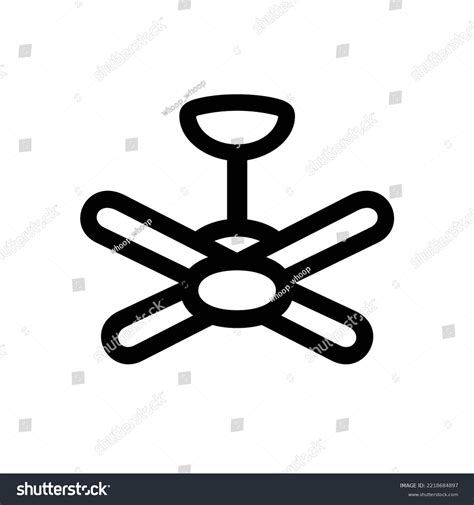 Ceiling Fan Icon Ceiling Fan Logo Stock Vector Royalty Free