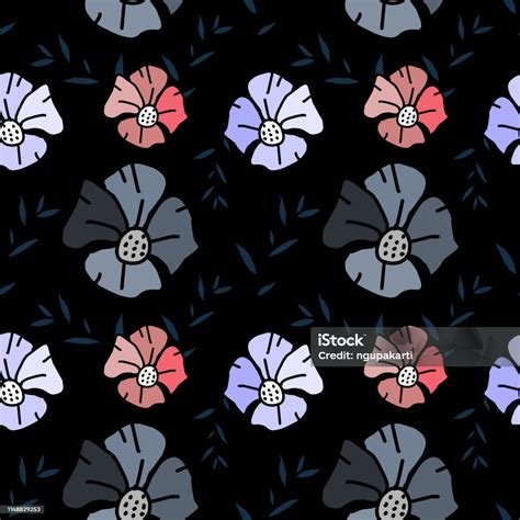 아기 아이 들 아이 들을 위한 좋은 빈티지 작은 꽃 완벽 한 패턴입니다 손으로 그린 화려한 배경 벡터 일러스트 레이 션 귀여운 그림입니다 0명에 대한 스톡 벡터 아트 및