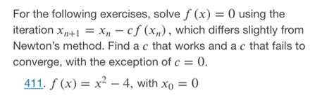 solved for the following exercises solve f x 0 using