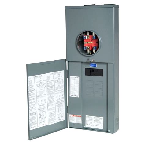 Square D Homeline 125 Amp 8 Space 16 Circuit Outdoor Ringless Horn